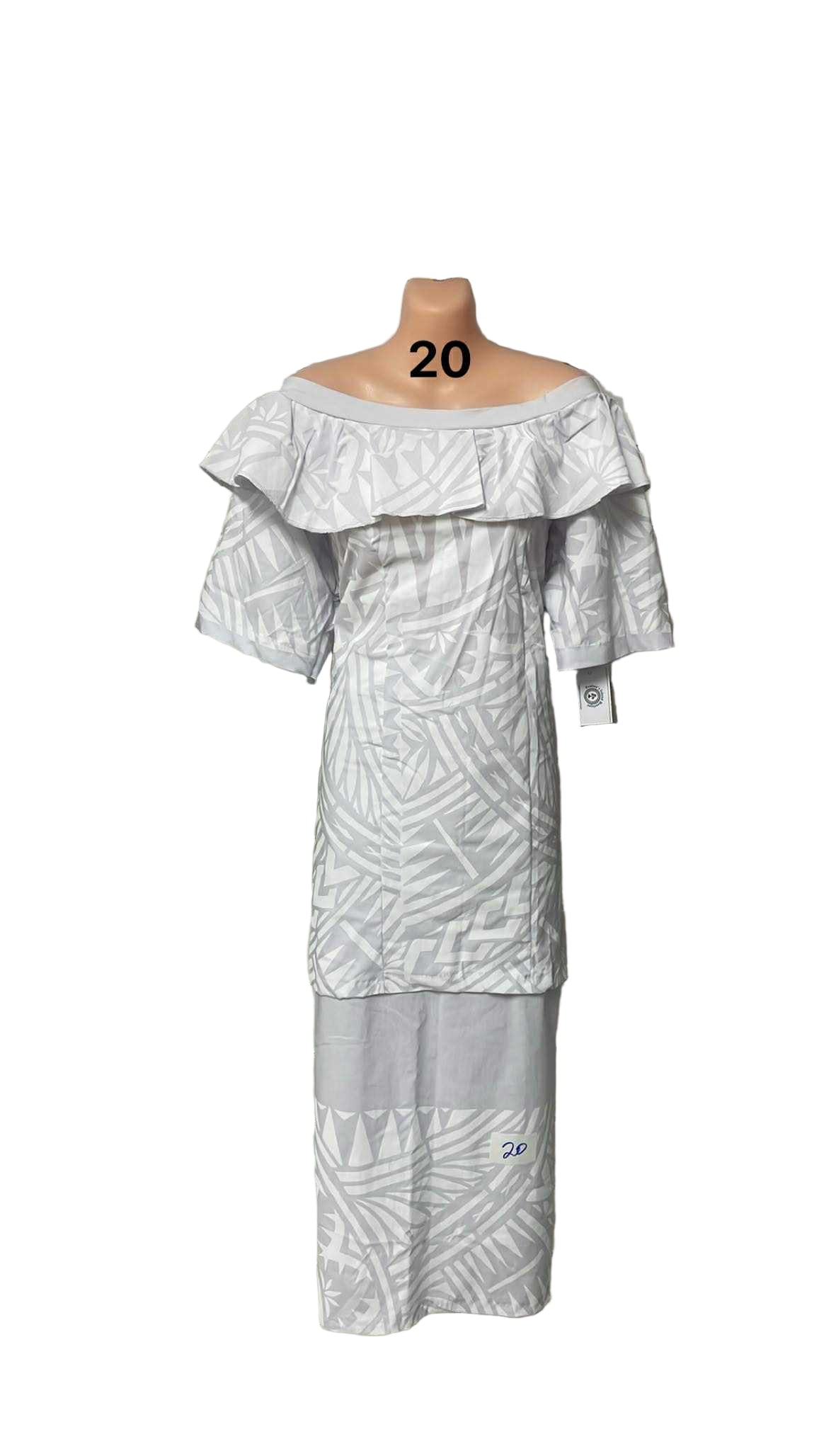 White Puletasi Size 20 – Penina's Island Boutique