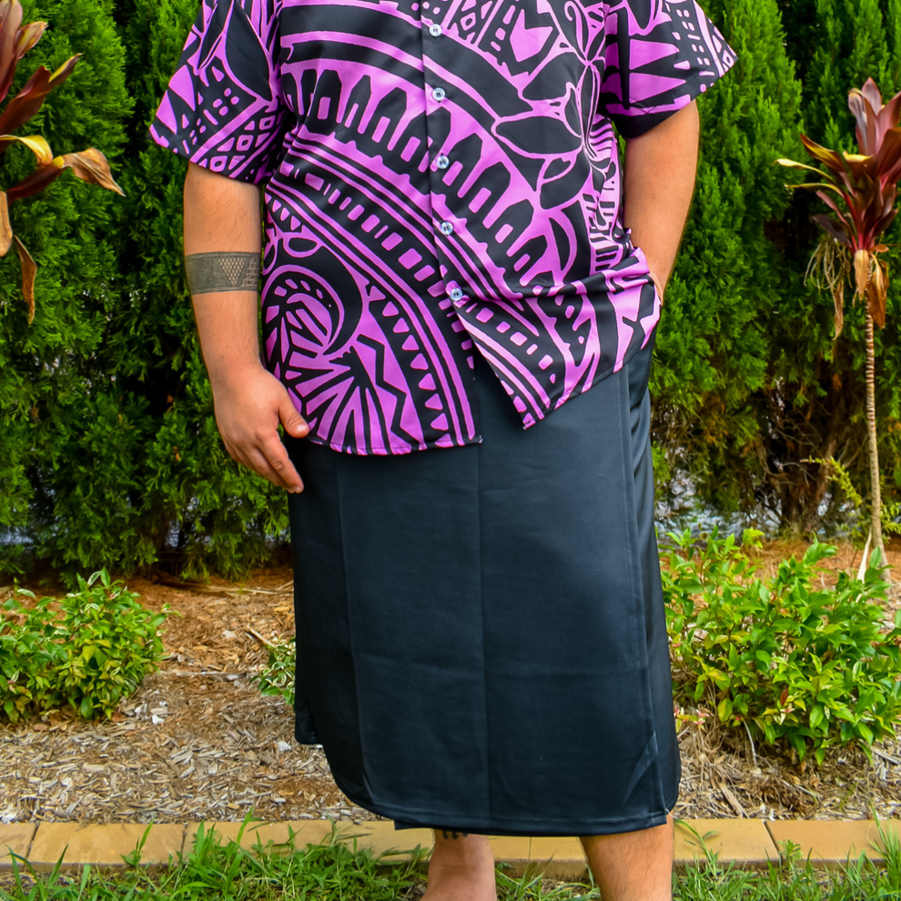 IE FAITAGA WITH POCKETS - BLACK/WHITE – Penina's Island Boutique